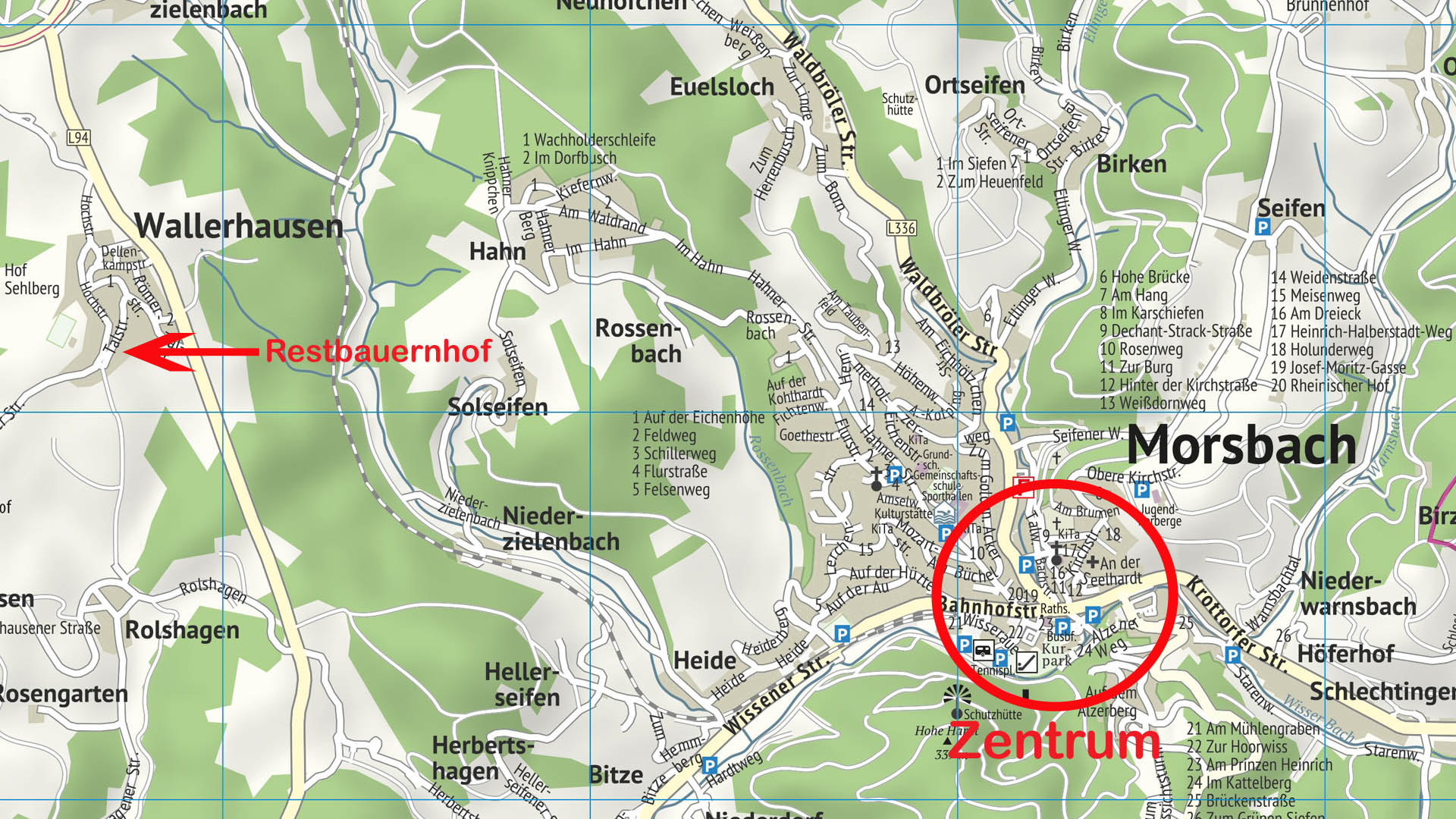 Referenzobjekt, Restbauernhof in Höhenlage von Morsbach OT Wallerhausen